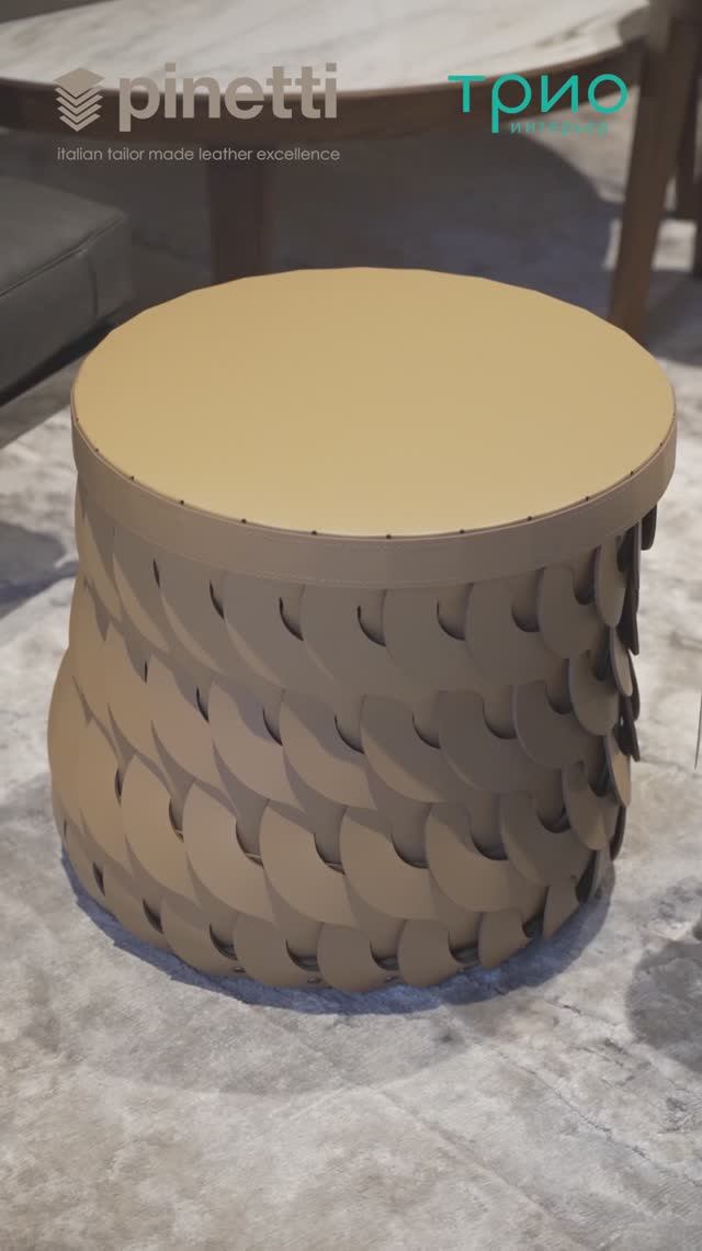 Кожаная корзина Alicante Nocciola от Pinetti