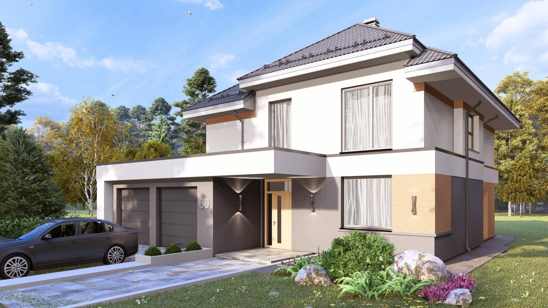 ✨ Проект двухэтажного дома общей площадью 216м² в Уссурийском городском округе