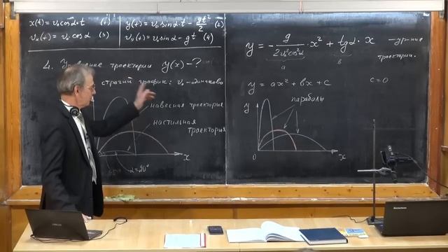 Урок 38. Движение тела,брошенного под углом к горизонту (окончание)