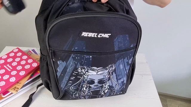 Рюкзак школьный, Феникс+, 31х42х15 см, полиэстер, резиновая нашивка, сублимационная печать