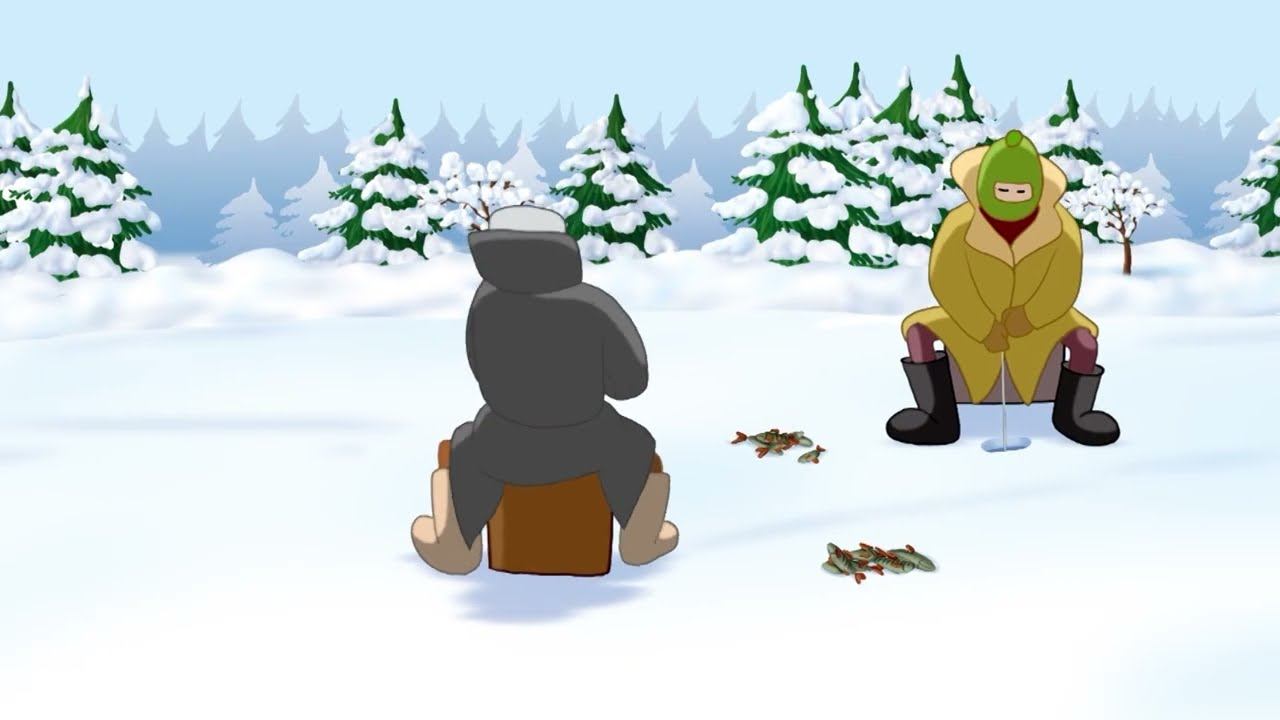 Анимация: Начало к Рыбацкому киножурналу "Тысяча и Одна Поклевка. Зимний период"