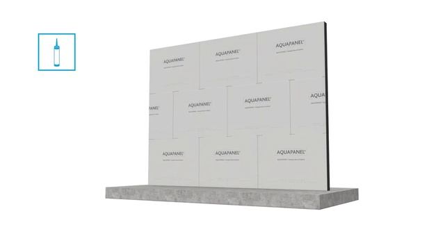 Цементная плита AQUAPANEL® для внутренних работ