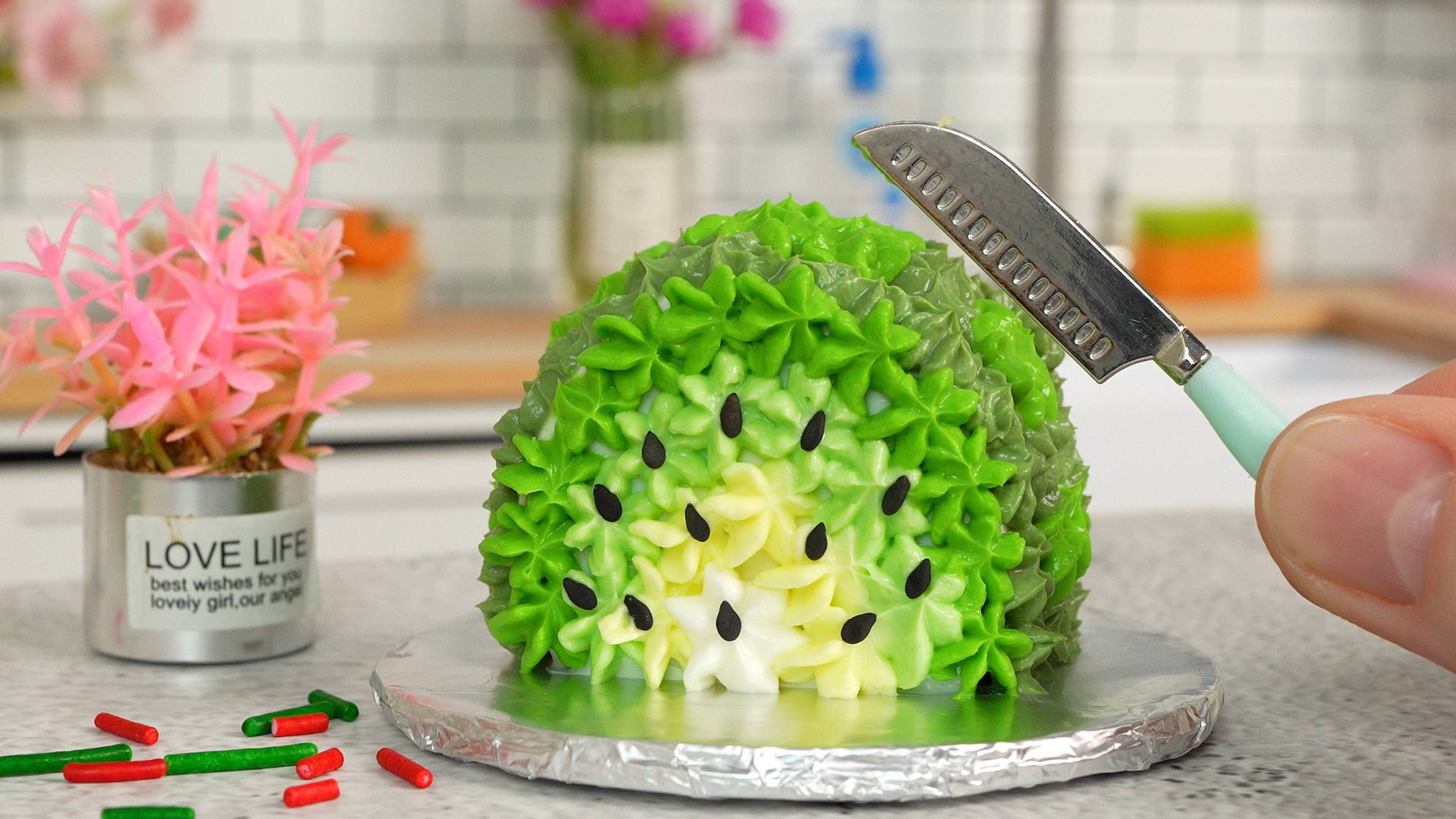 Украшение Миниатюрного 3D Торта 🤩 Мини Торт с Киви 🥝 Мини Кухня