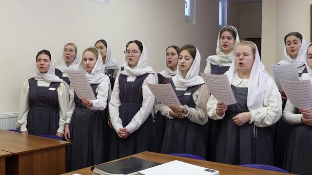 Спевки хора Сольба к Пасхальной службе