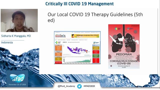 Management of Critically Ill COVID-19 Case Series Sidharta Manggala   (IFAD 2020)