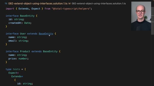 130 Extending Interfaces to Create Hierarchies in TypeScript