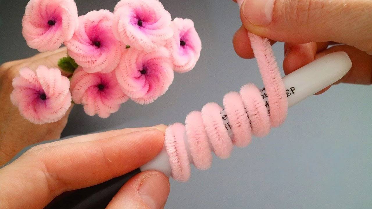 ВОЛШЕБНЫЕ ЦВЕТЫ🍥 из синельной проволоки!