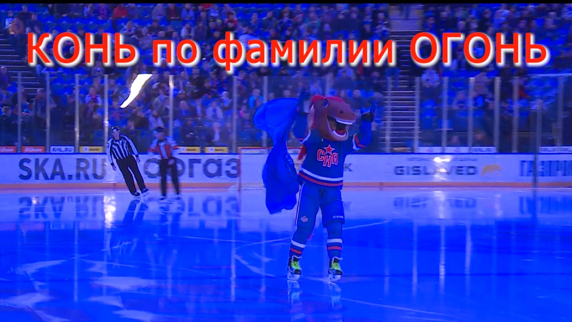 КОНЬ по фамилии ОГОНЬ: кто скрывается под маской маскота ХК СКА | Автор: У. Лапшова