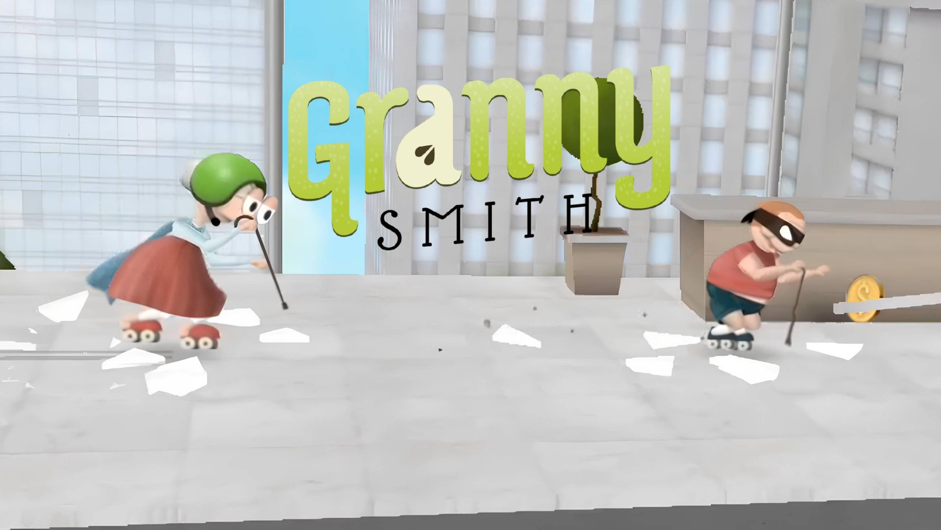 Бабуся ищет яблоки по ГОРОДУ!