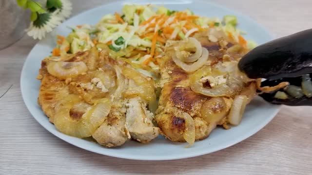 Мясо в особом маринаде, вкусно, сочно, нежно. Семья сыта и довольна_
