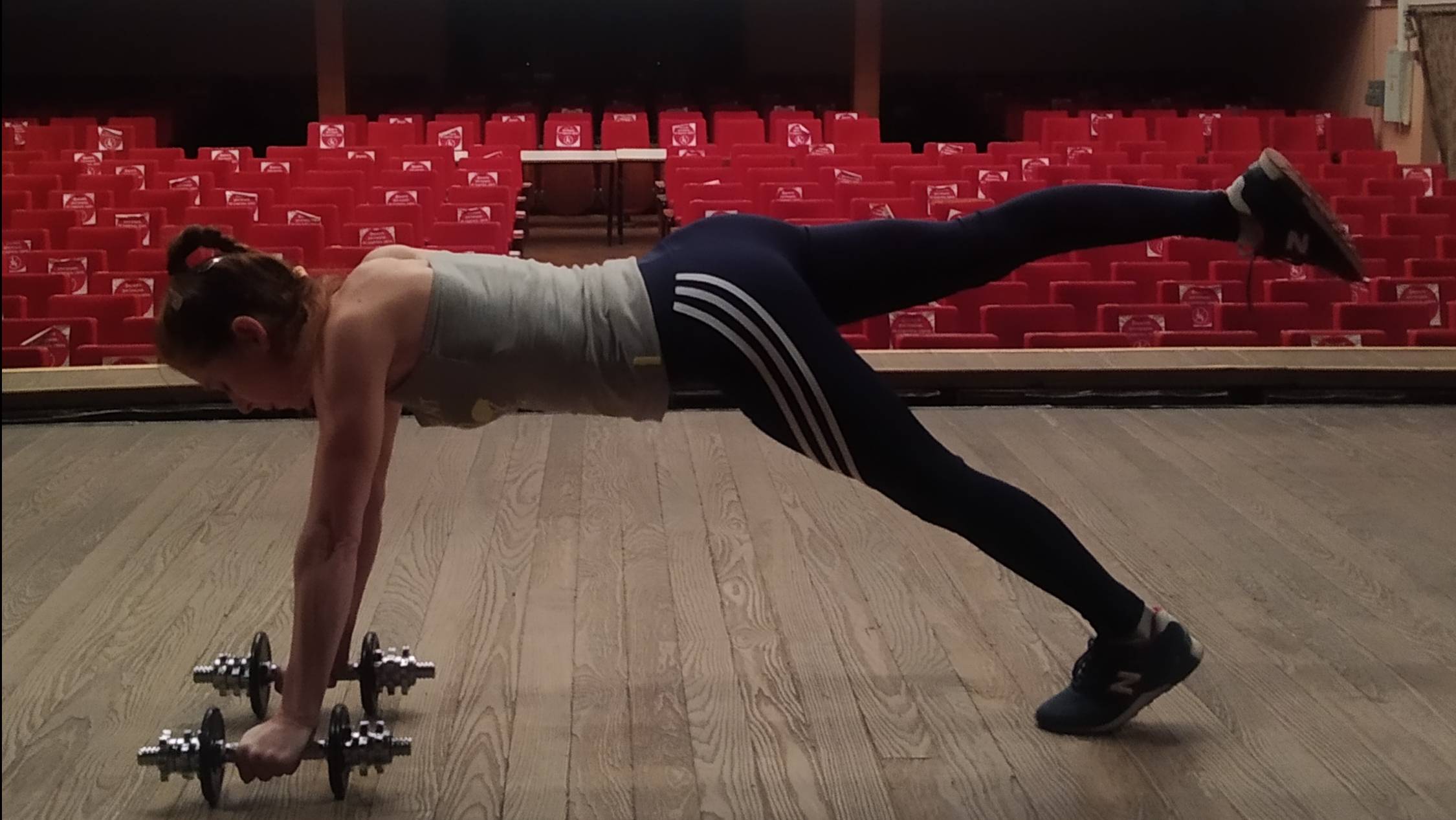 Система №3 "Качественная прокачка" (упр. с гантелями в воздухе на трапеции и в партере)