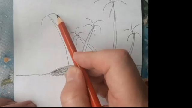 Как нарисовать пальму, пальмы, легко и просто