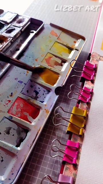 Рисую ВК🔵 хуманизация #tiktok #shorts #art #watercolor #lizbet #asmr