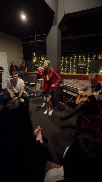 Наши педагоги Никита, Александра и Юрий с композицией Happy