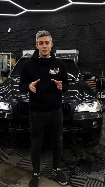 BMW X5e70 - установка biled и тюнинг ангельских глаз