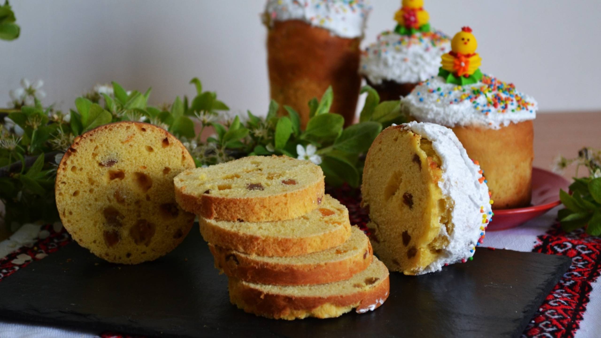 🥮 Праздничный кулич на Пасху | от опары до украшения за 2 часа, пошаговый рецепт