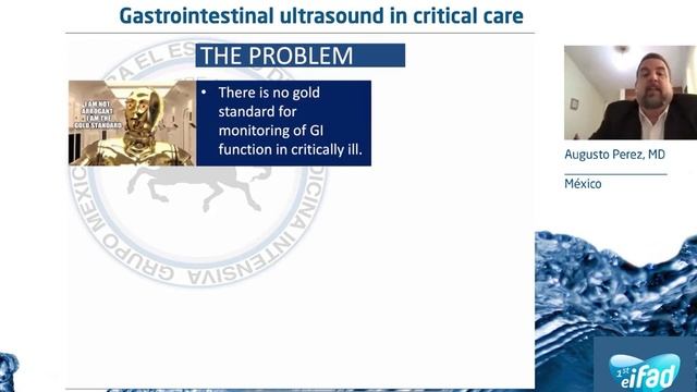 Gastrointestinal ultrasound in the ICU A Perez-Calatayud  (IFAD 2020)