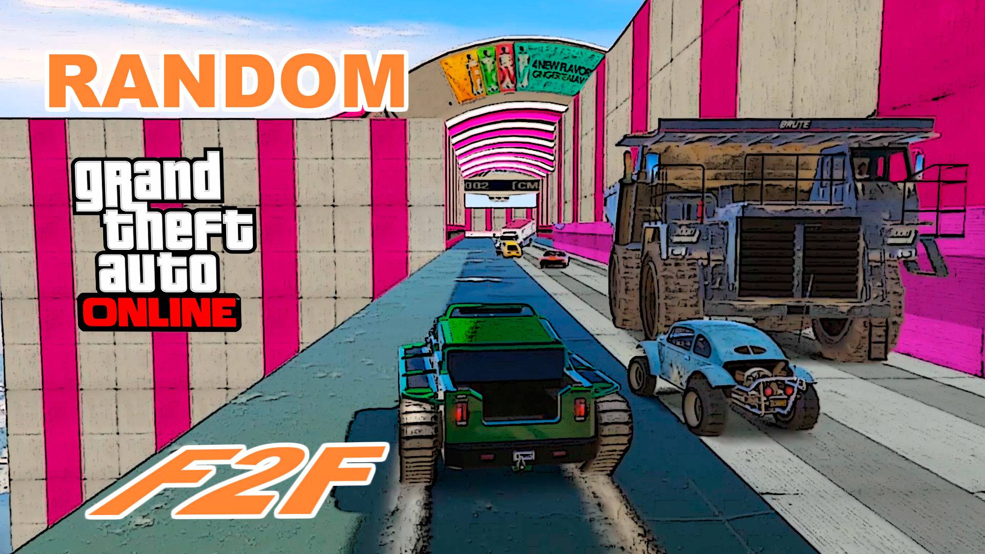 В погоне за 1-ым местом в cтенка на стенку в GTA V OnLine