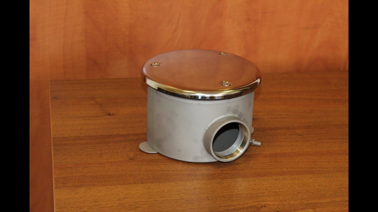 Р4-01 Донный слив круглый Ø160х100 2" с антивихревой крышкой, плитка