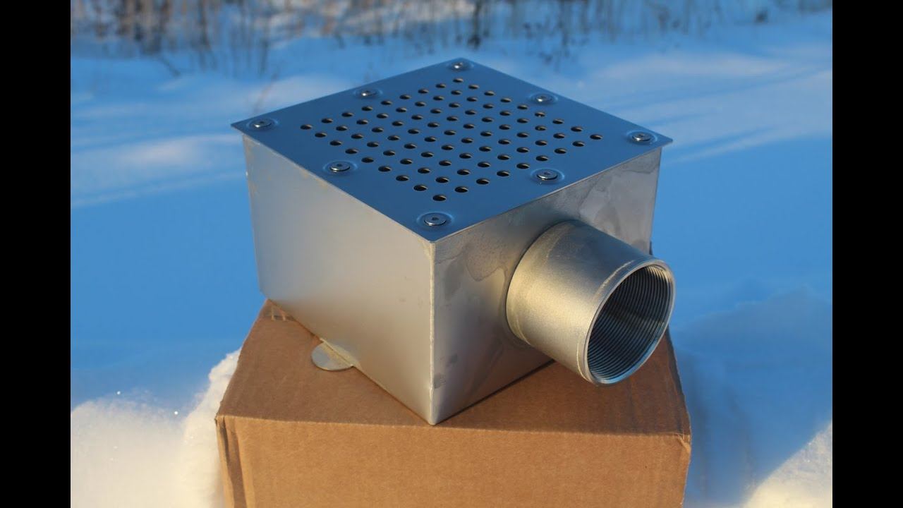 Р4-09 Донный слив квадратный 200х200х120 2,5" плитка