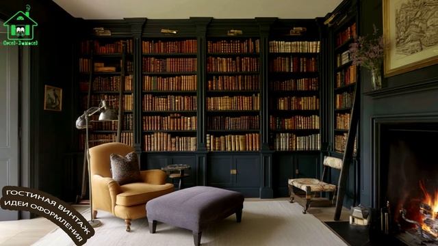 Гостиная в стиле винтаж идеи оформления (2)