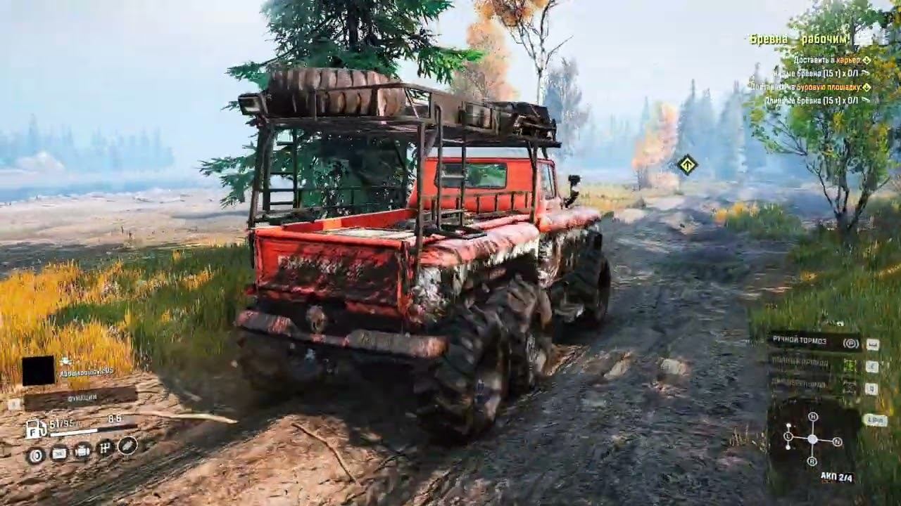 snowrunner контракт - брёвна рабочим 7 часть эпизод 2