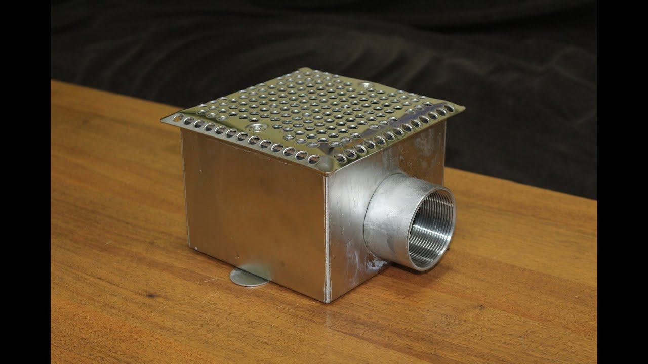 Р4-08 Донный слив квадратный 150х150х100 2" пленка