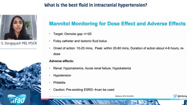 What is the best fluid in intracranial hypertension N Dangayach  (IFAD 2020)