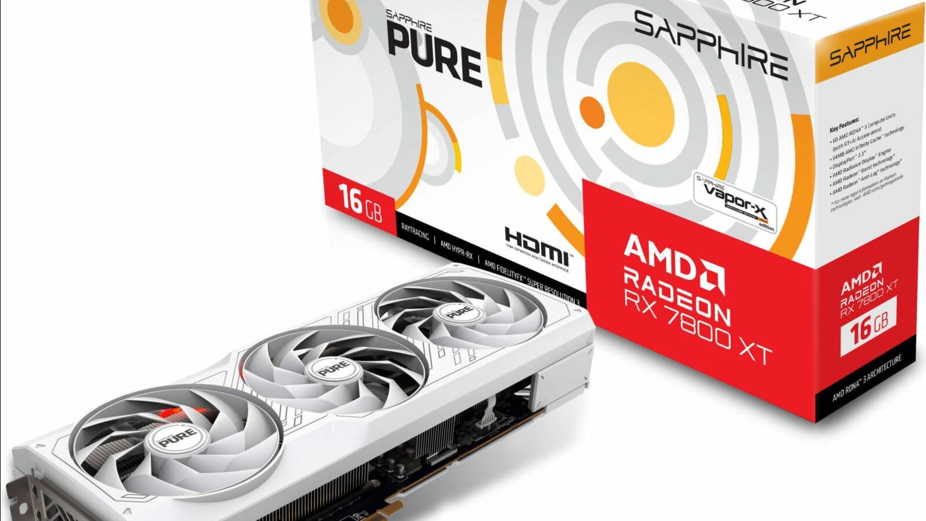 AMD RADEON RX 7800 XT SAPPHIRE - распаковка очень красивой видеокарты.