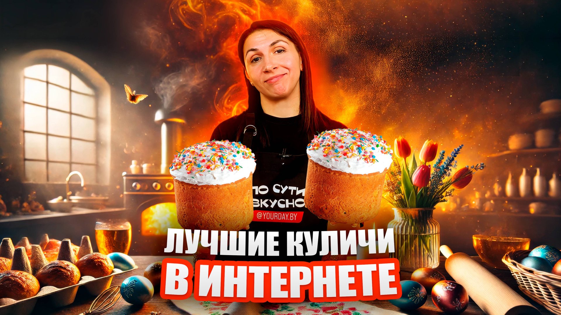 ИДЕАЛЬНЫЕ КУЛИЧИ НА ПАСХУ 2025 🔥 Очень воздушный кулич с изюмом и вишней
