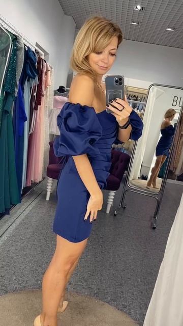 Эффектное выпускное мини платье Мэдди