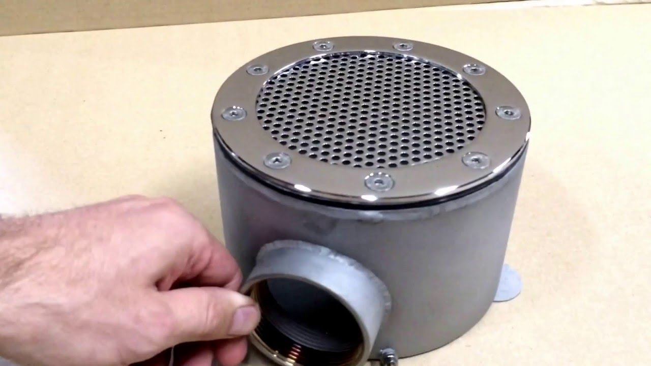 Донный слив сетчатый ф165 мм (пленка)