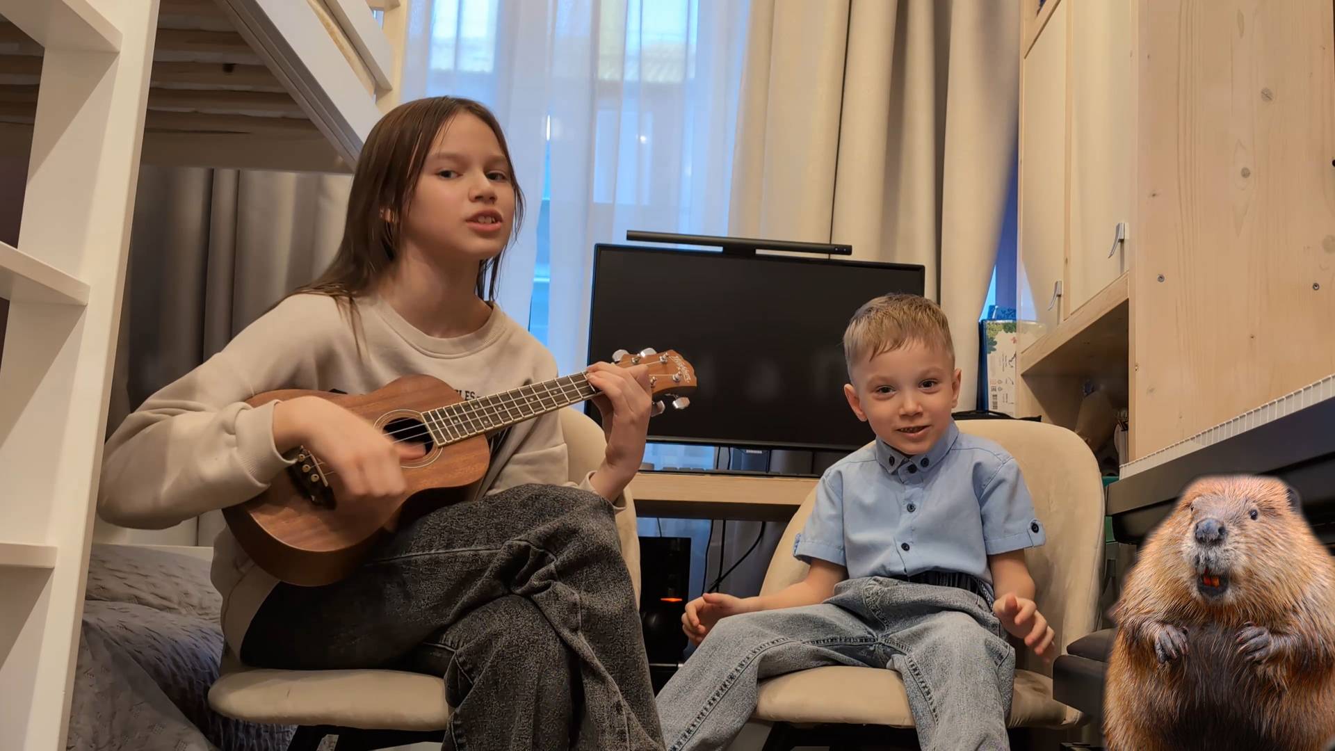 Слава Скрипка - Бобер на укулеле | кавер