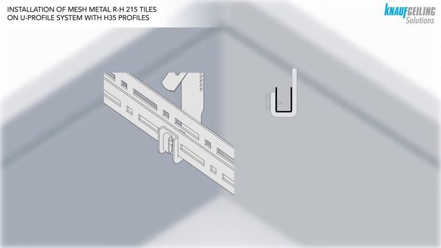 Модульный металлический потолок на U-образной системе Knauf Ceiling Solutions