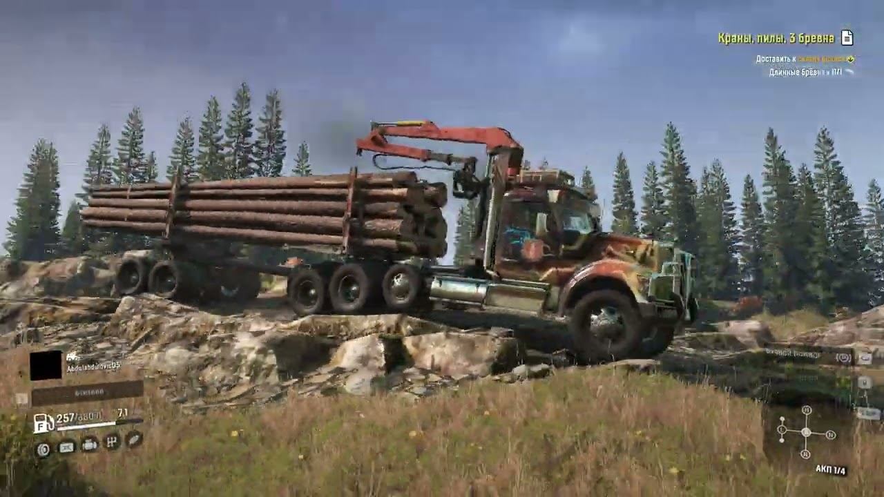 Snownunner  Алматинская Область перевозка леса часть 4  #snowrunner #казахстан