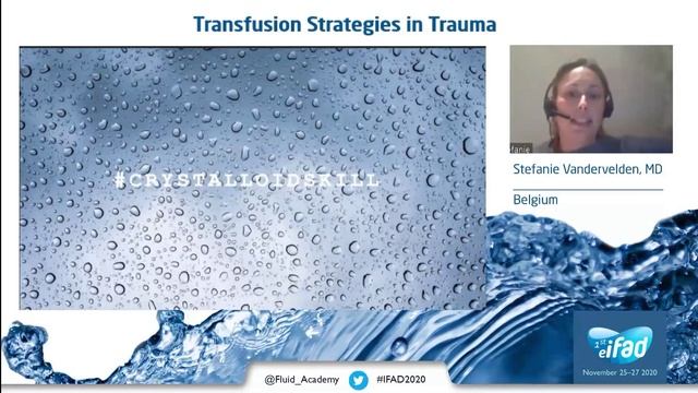 Transfusion management in trauma St Vandervelden  (IFAD 2020)