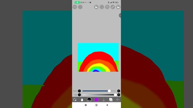 Урок рисования 7. Рисуем радугу.