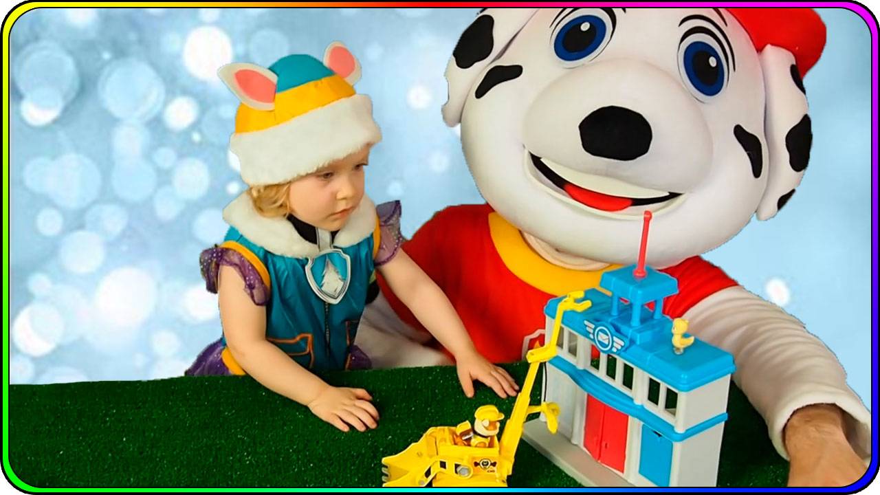 Играем в набор щенки спасатели: Миссия спасение гусенка на почте