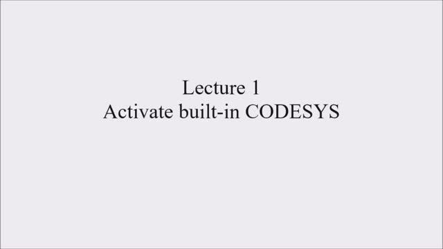 Weintek iR + CODESYS tutorial - 1. Framework