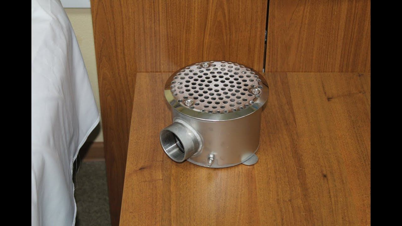 Р4-06 Донный слив круглый сетчатый Ø160х100 2" универсальный