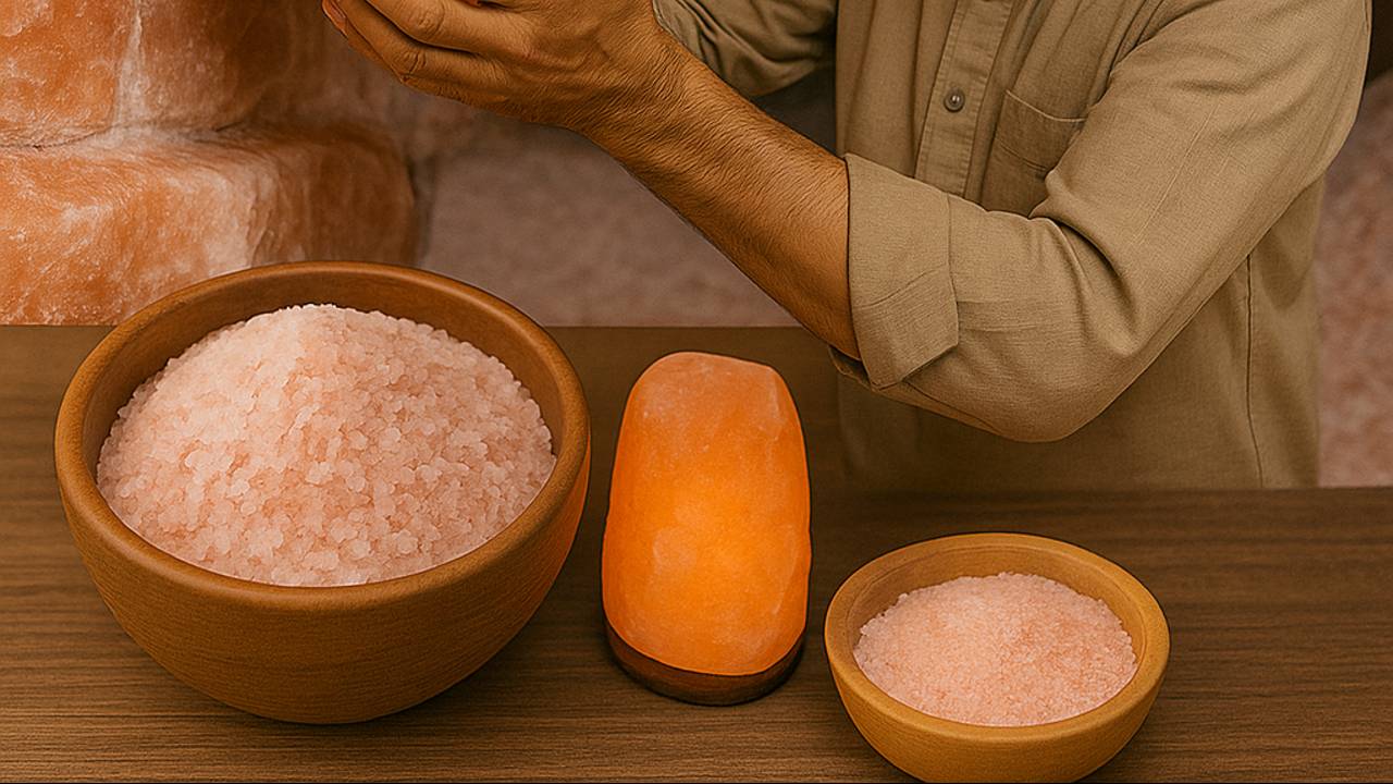 Как делают гималайскую розовую соль?