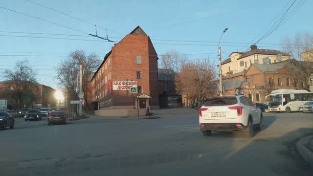 Иваново - поехали по улице Марии Рябининой на улицу Садовая до Шереметевского проспекта