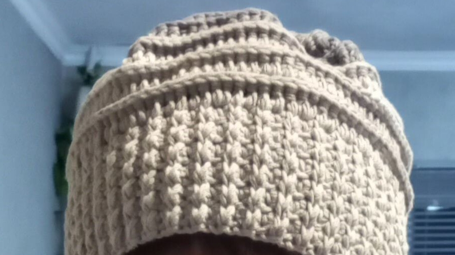 17-04-2025 ШАПКА КРЮЧКОМ ИЗ ПОЛУХЛОПКА МАСТЕР КЛАСС