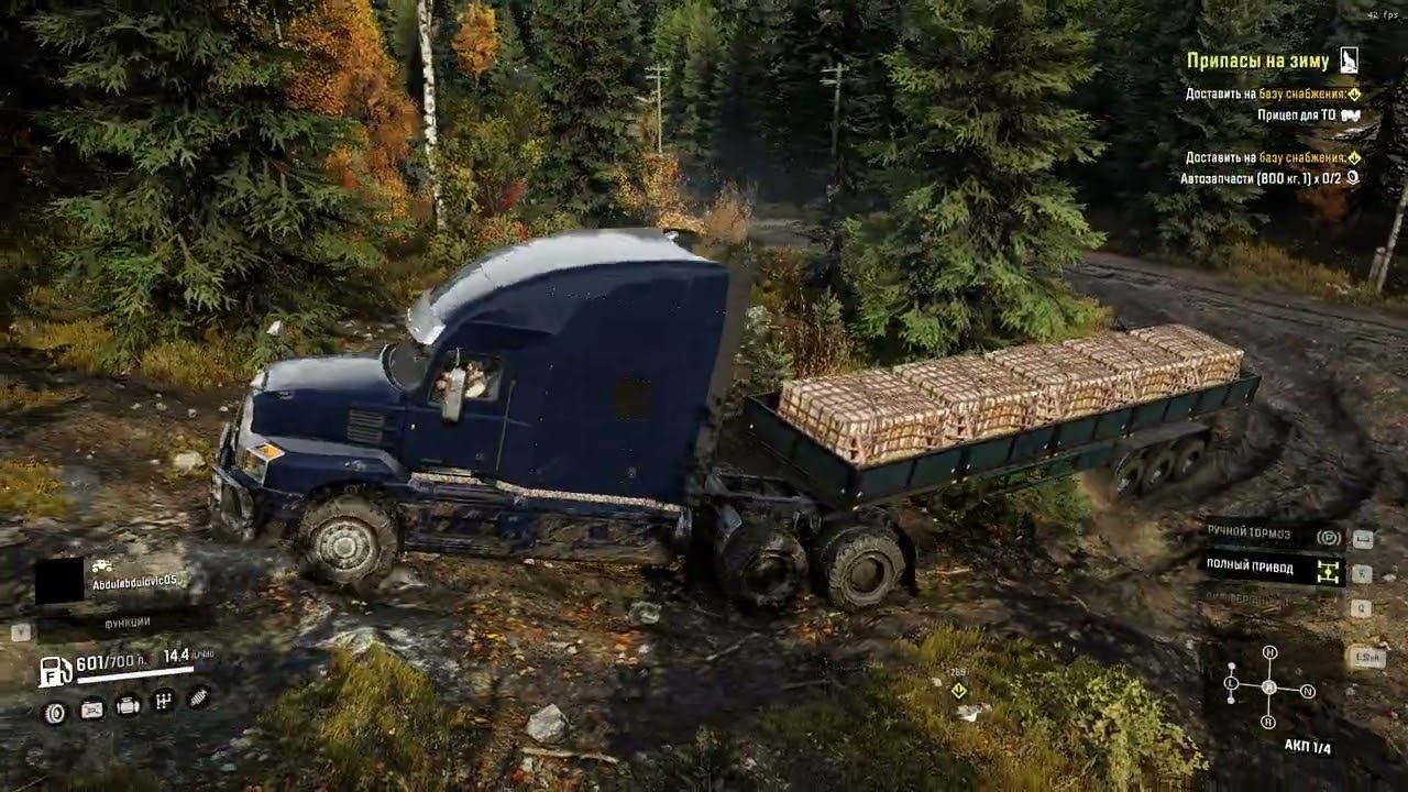 Snowrunner контракт  -  припасы на зиму