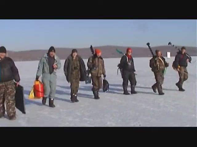 Чемпионат по подледной рыбалке. 2007г. Большое озеро. Фильм.