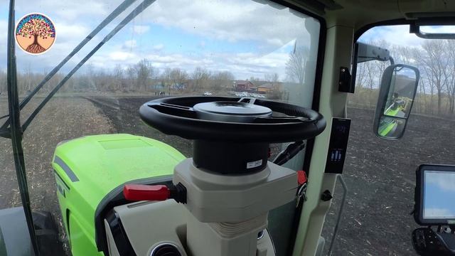 Тестовые испытания гибридного трактора Zoomlion DV3354. Работает с тяжелой дисковой бороной