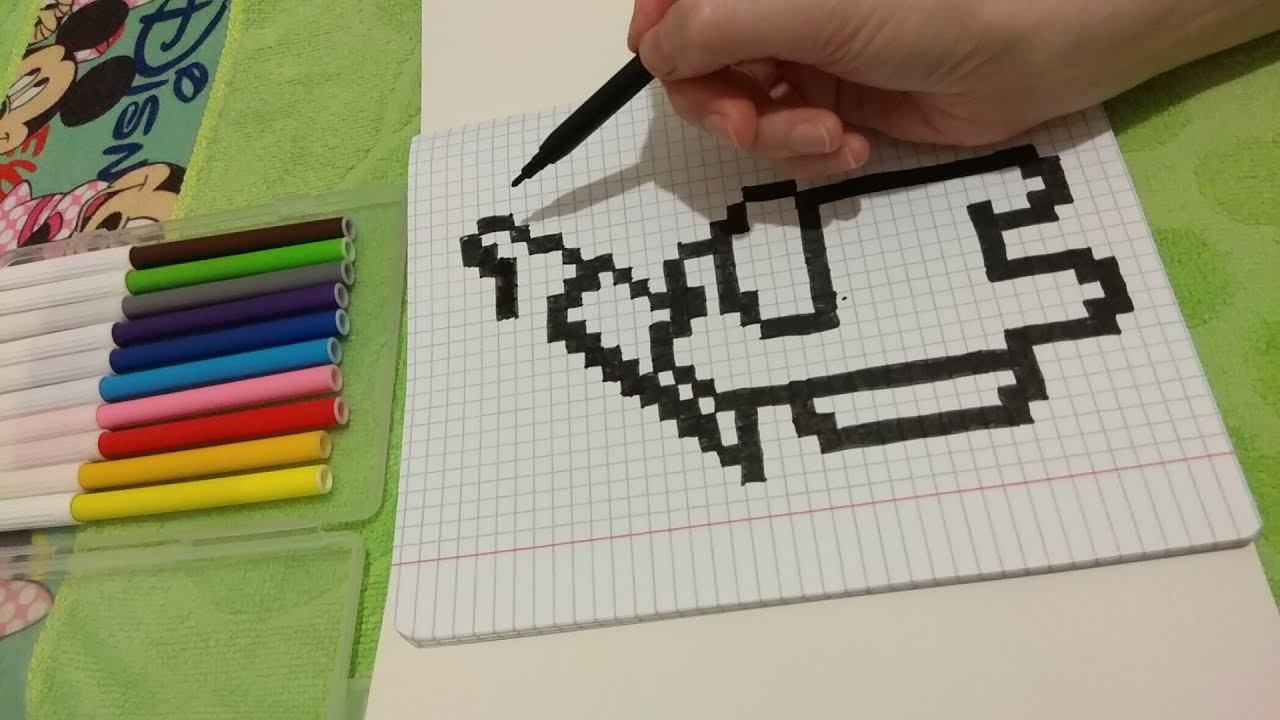 AMONG US РИСУЕМ ПО КЛЕТКАМ