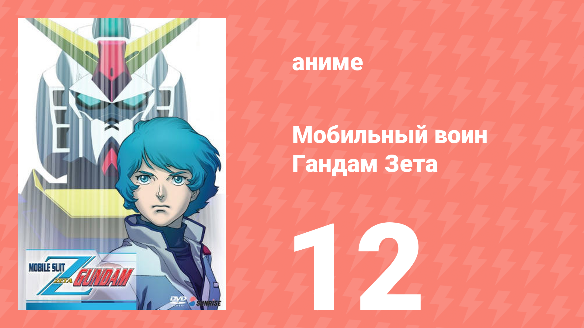 Мобильный воин Гандам Зета 12 серия (аниме-сериал, 1985)