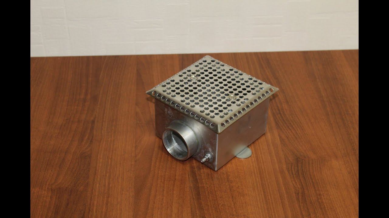 Р4-08 Донный слив квадратный 150х150х100 2" пленка