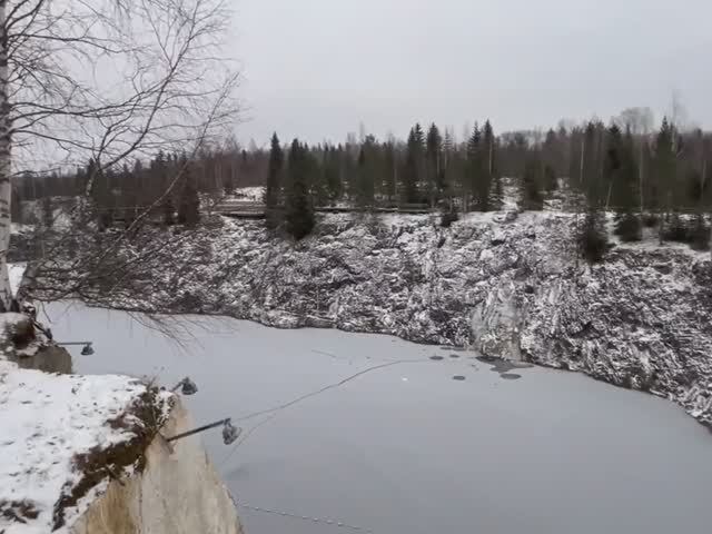 Прогулка по зимнему Горному парку Рускеала